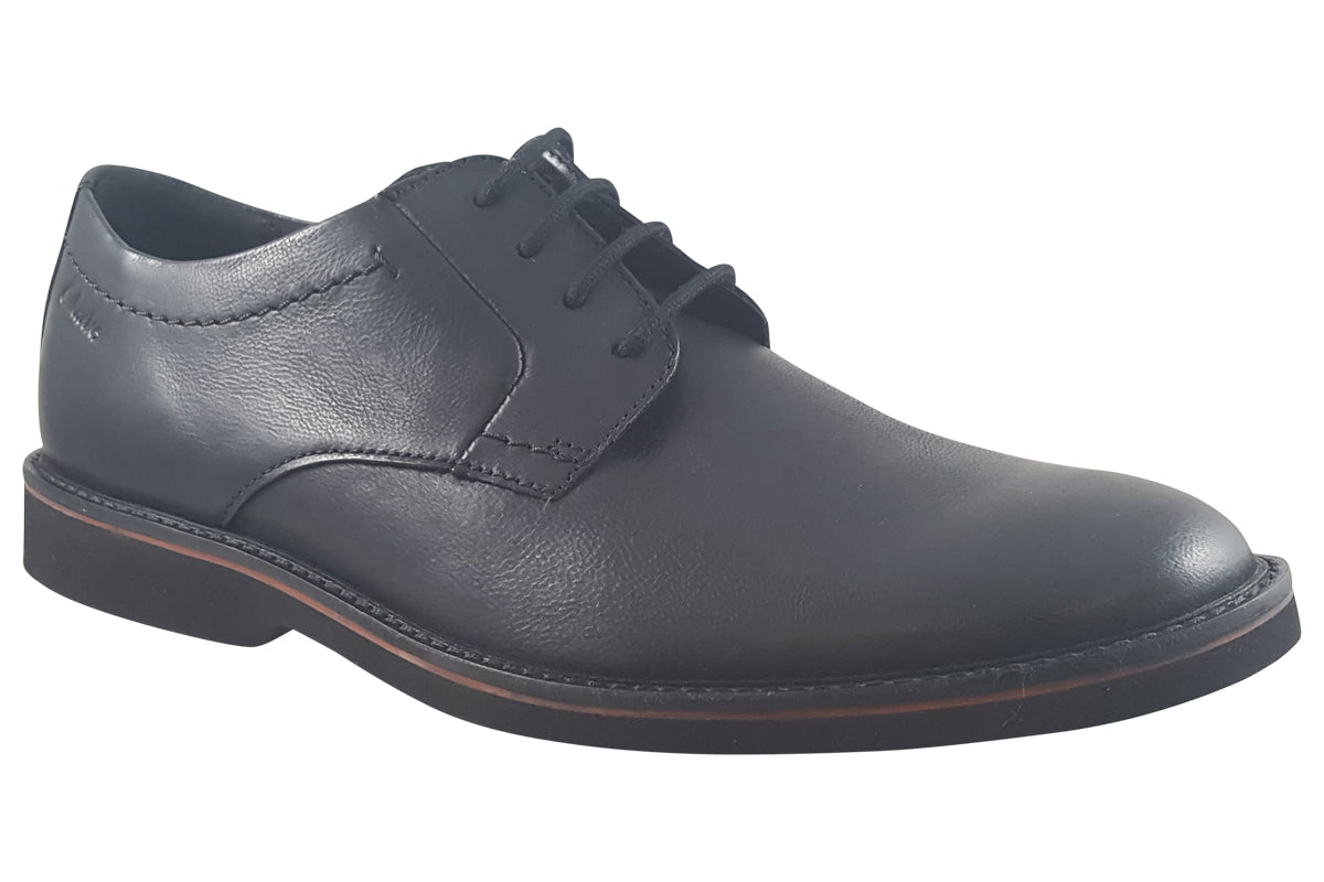 Clarks Atticus LTLace Black Mens Shoes – McConnell Shoes