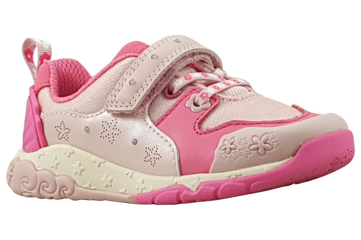 Clarks Tidal Shell T. Pink Combi Girls Sports – McConnell Shoes