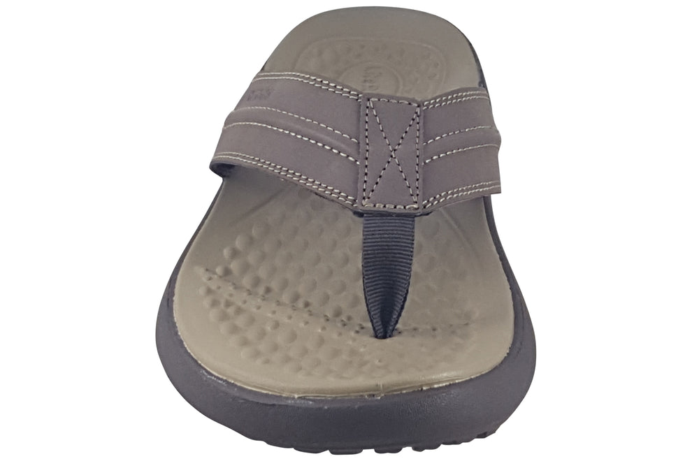 Crocs Yukon Vista II Flip 209332 Espresso Mens Sandals – McConnell Shoes